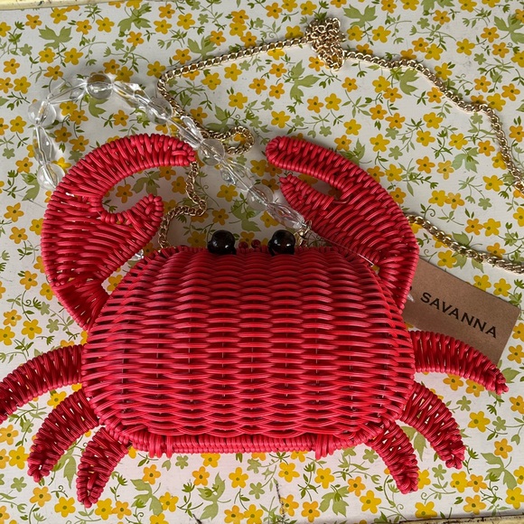 Bags | Viral Marshalls Crab Seafood Wicker Rattan Crossbody Purse Nwt ...
